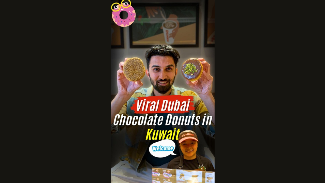 Indulge in the Viral Dubai Chocolate Donut at Dunkin Kuwait 🍩🔥 - Intime